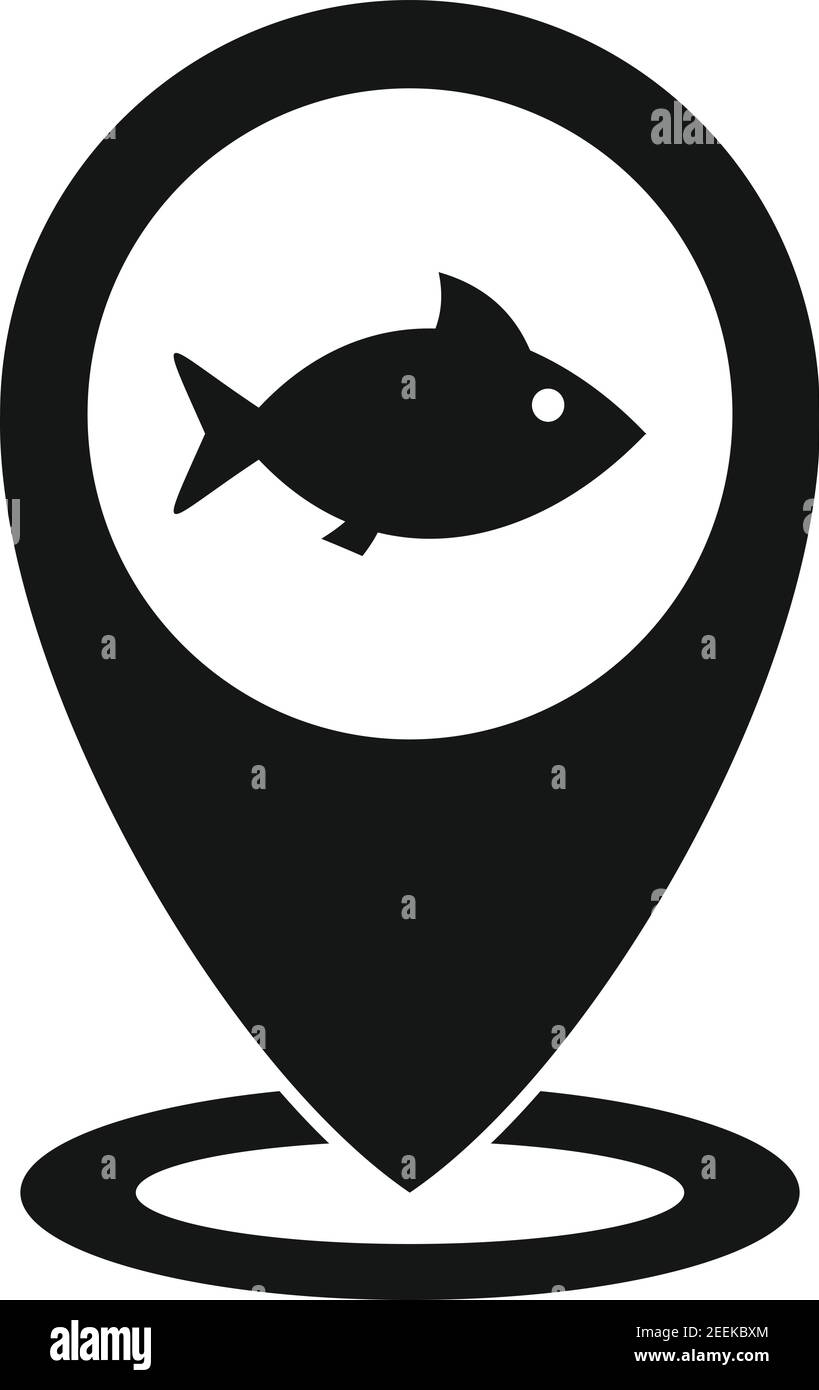 River fish location icon, simple style Stock Vector Image & Art - Alamy