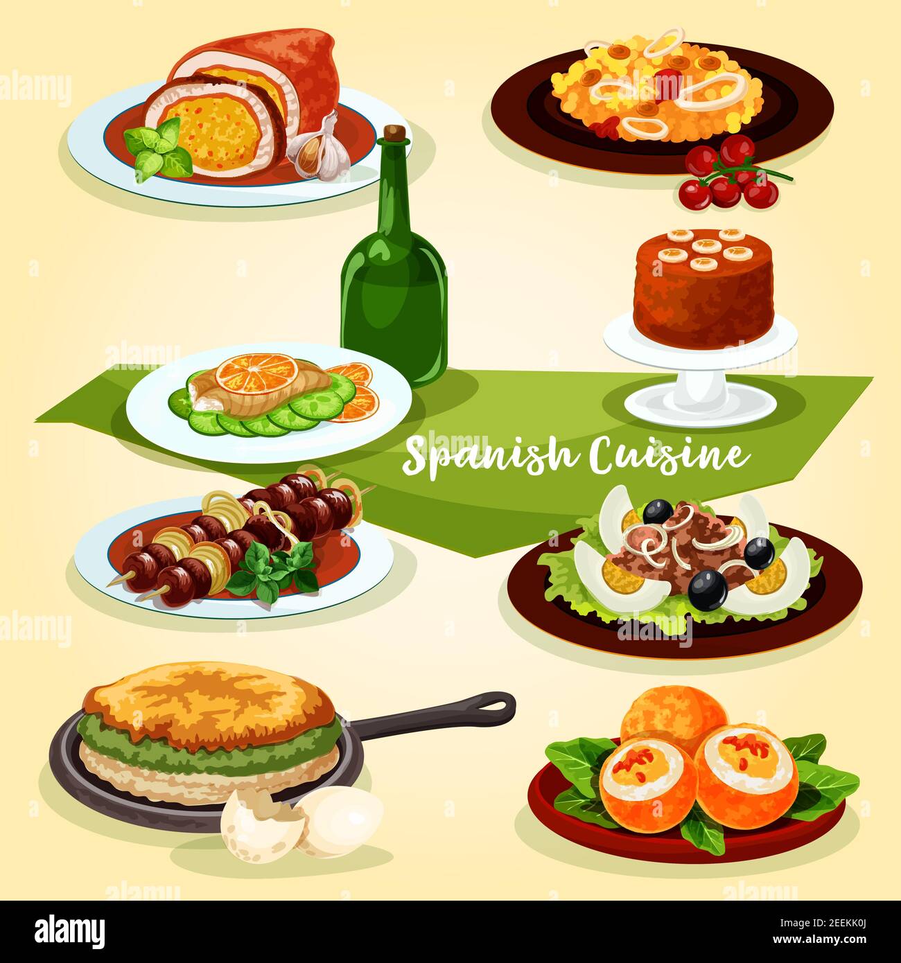 Spanish banana Stock Vector Images - Alamy