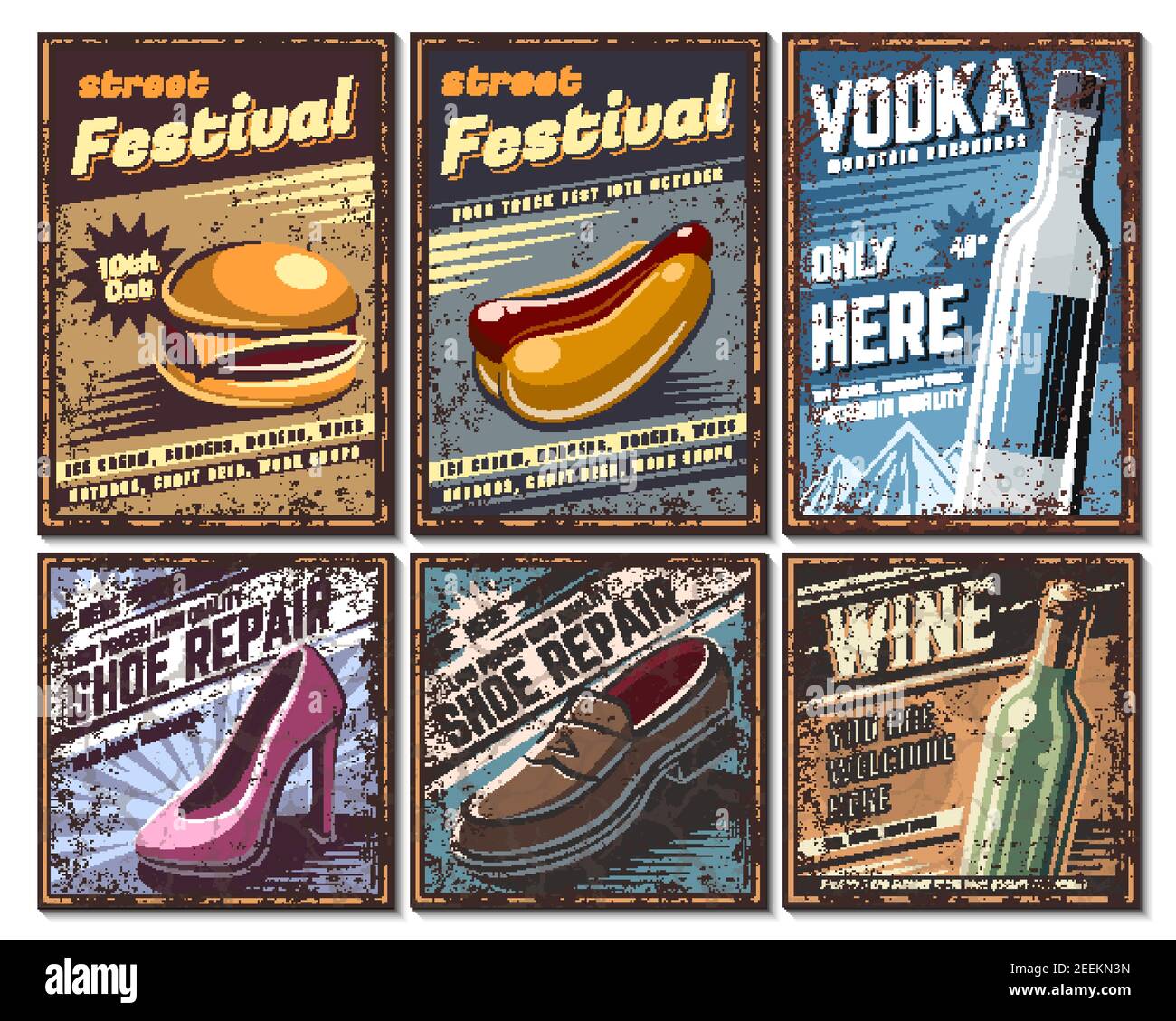 Retro posters hi-res stock photography and images - Alamy