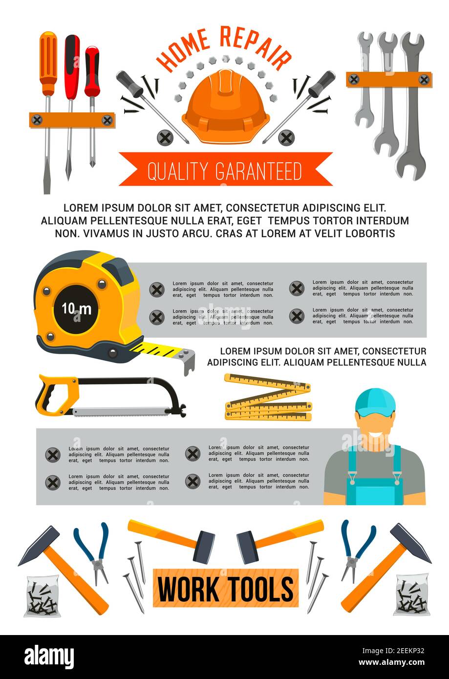 Painting to hammer a nail Stock Vector Images - Alamy