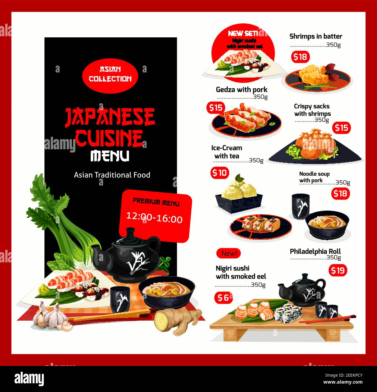 Smoked eel Stock Vector Images - Alamy