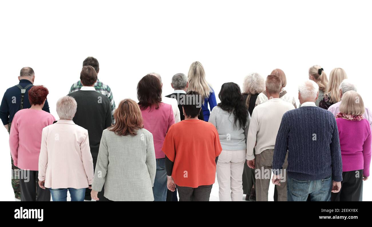Crowd of men back view hi-res stock photography and images - Alamy