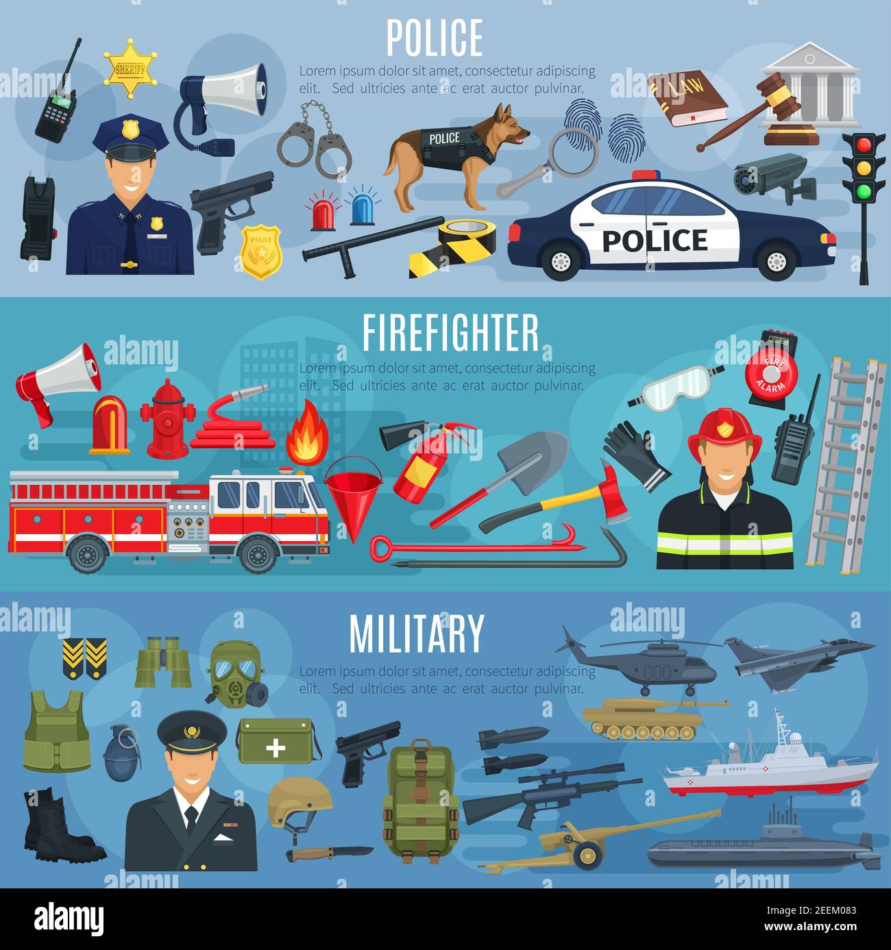 Firefighting squad Stock Vector Images - Alamy