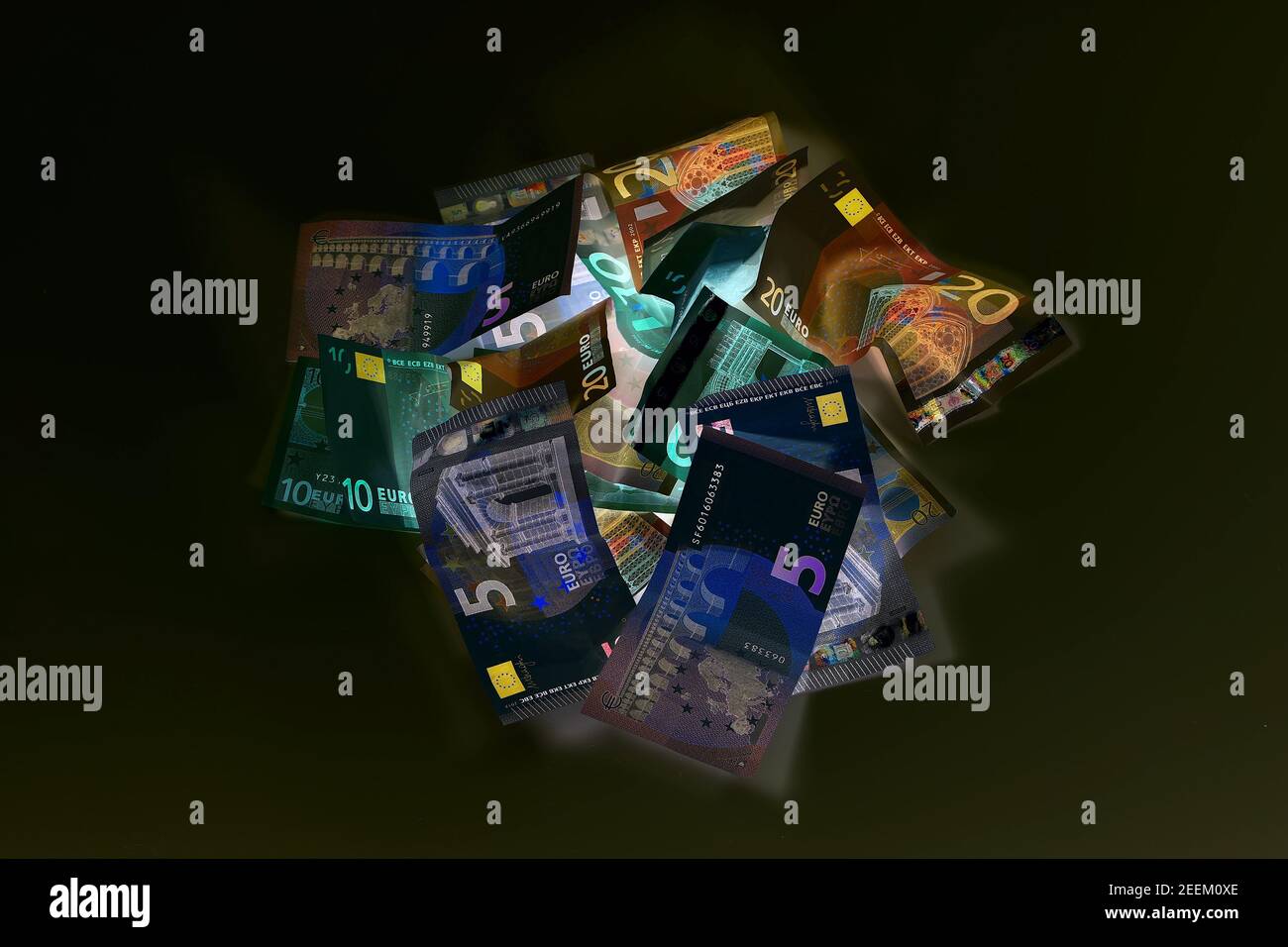 Ultraviolet light banknote hi-res stock photography and images - Alamy