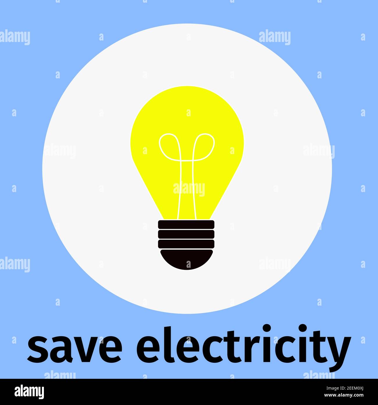 Save electricity, icon. Vector, incandescent lamp, yellow light. A call ... Save electricity, icon. Vector, incandescent lamp, yellow light. A call ...