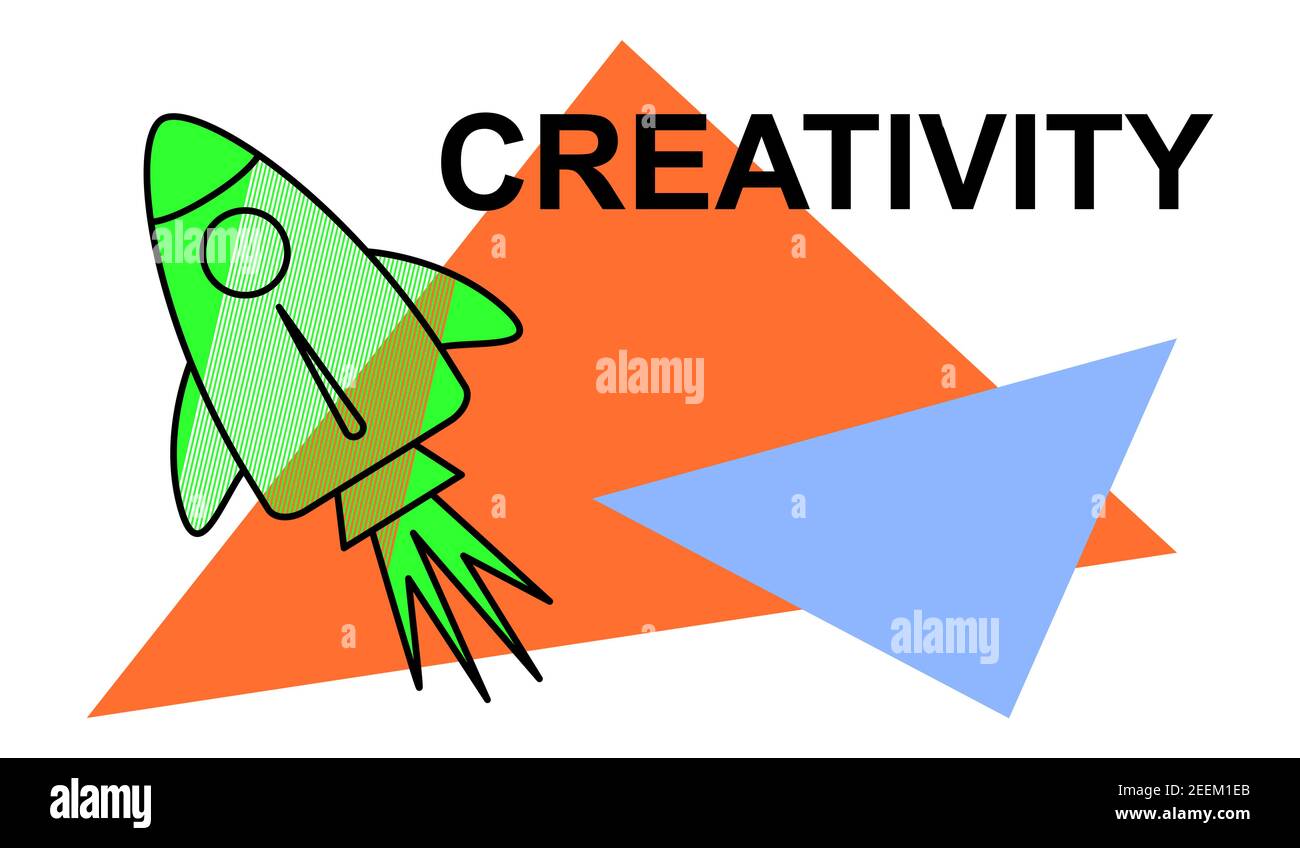 Illustration of a creativity concept Stock Photo - Alamy