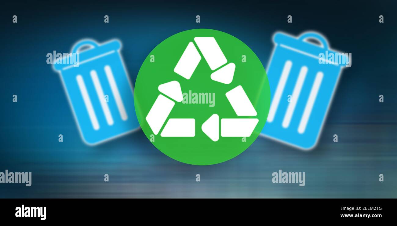 Illustration of a recycling concept Stock Photo - Alamy