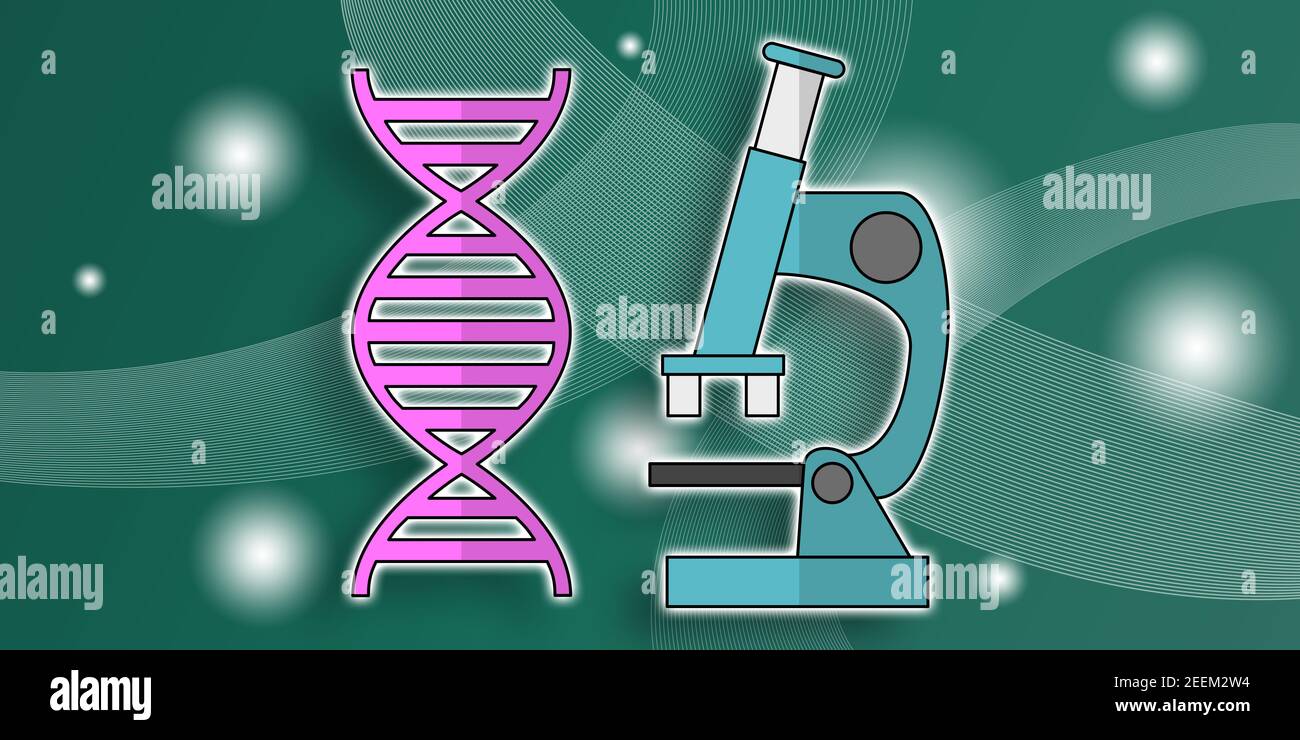 Illustration of a dna technology concept Stock Photo - Alamy