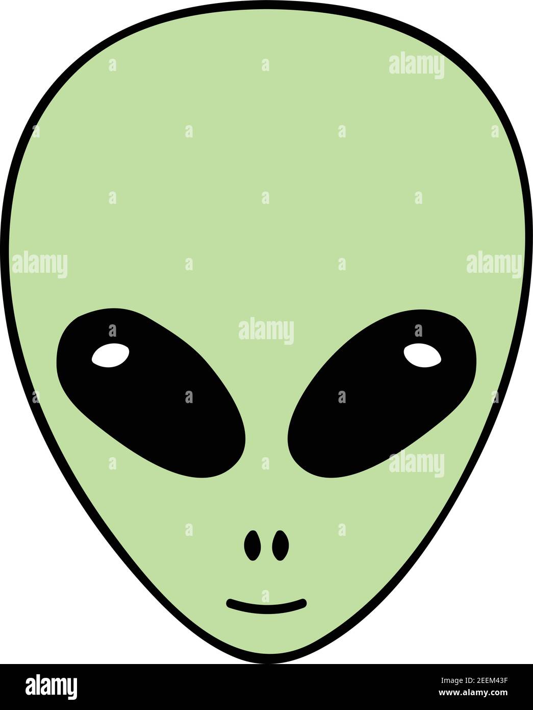 Cute simple alien vector hand drawn icon Stock Vector Image & Art - Alamy