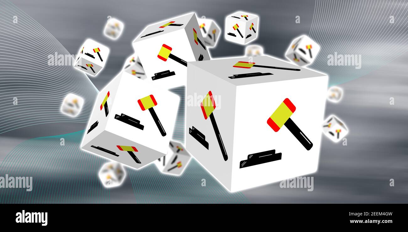 Illustration of a judgment concept Stock Photo - Alamy