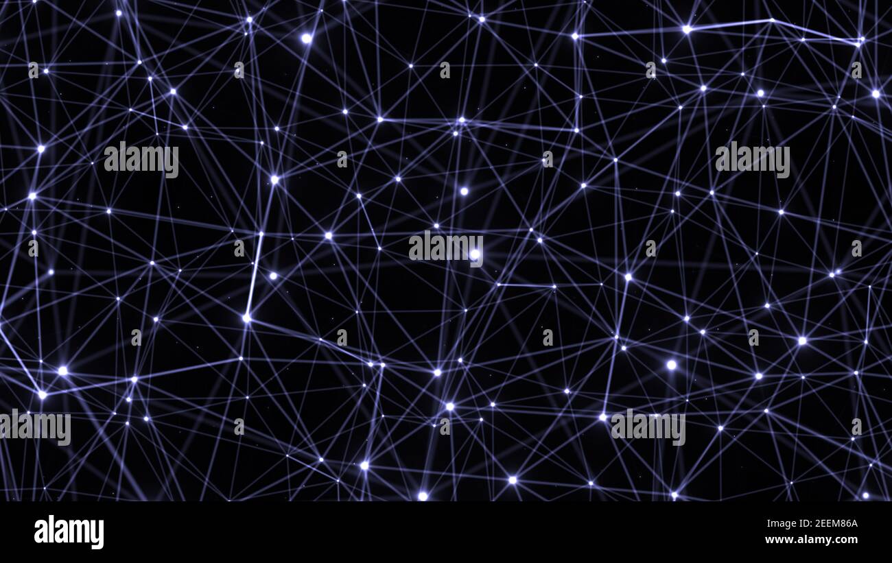 Abstract connection communication line dots hi-res stock photography ...