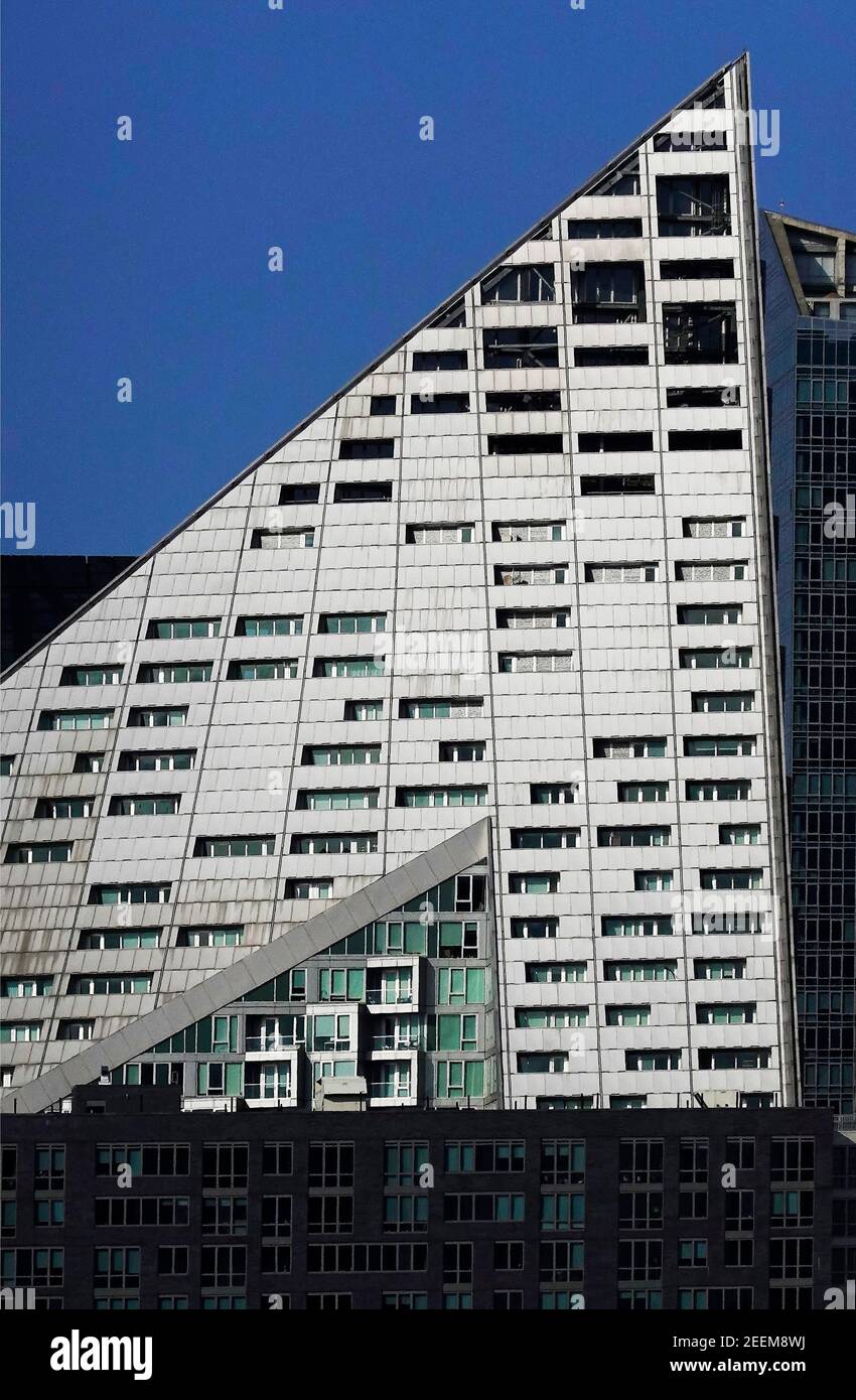 VIA 57 WEST residential building in midtown Manhattan NYC Stock Photo ...