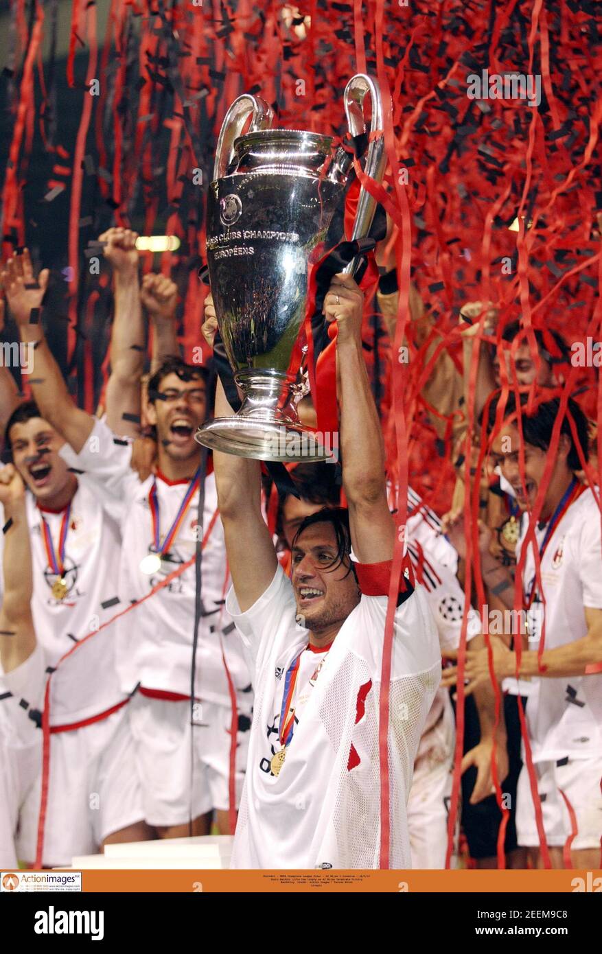 Paolo maldini champions league trophy hi-res stock photography and ...