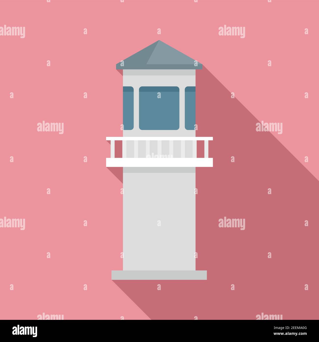 Prison guard tower icon, flat style Stock Vector Image & Art - Alamy