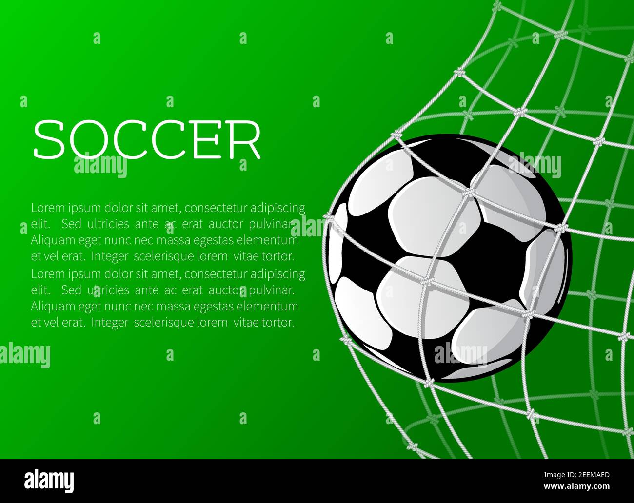 Soccer match or football sport championship poster template. Vector ...