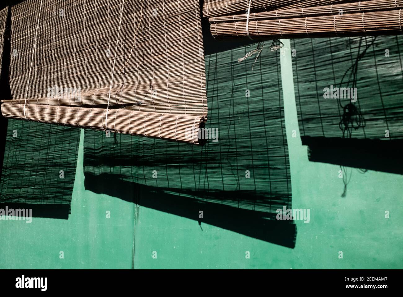 Bamboo sun shades hi-res stock photography and images - Alamy