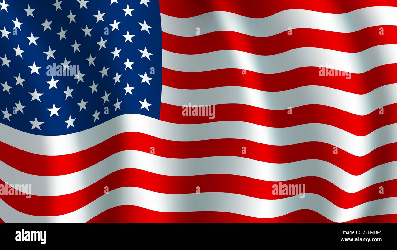 USA America flag. Vector US american united states country official ...