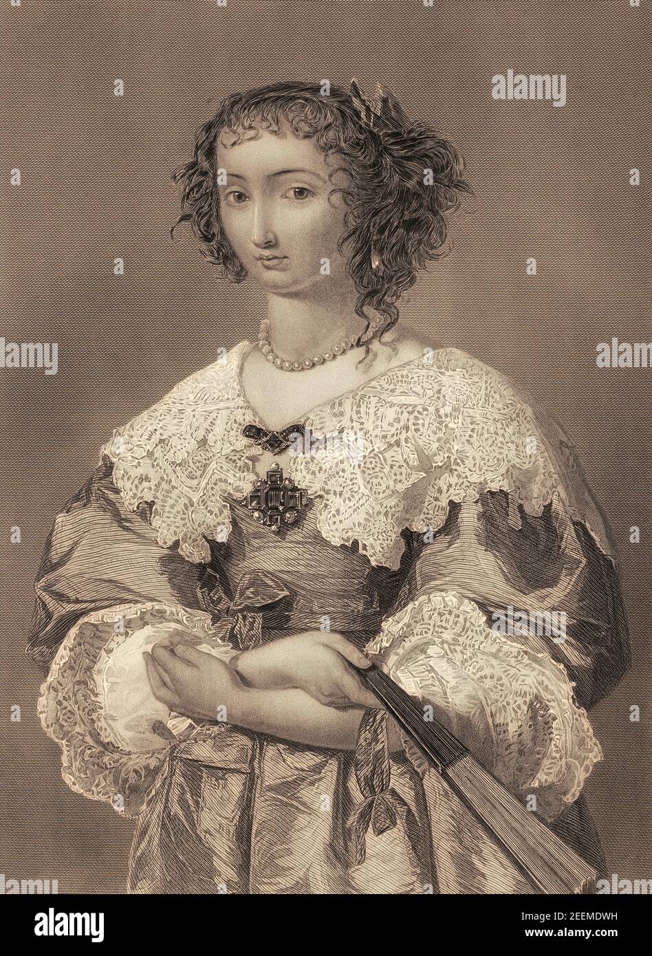 Henrietta Maria, 1609 –1669, Queen of England, Scotland, and Ireland as ...