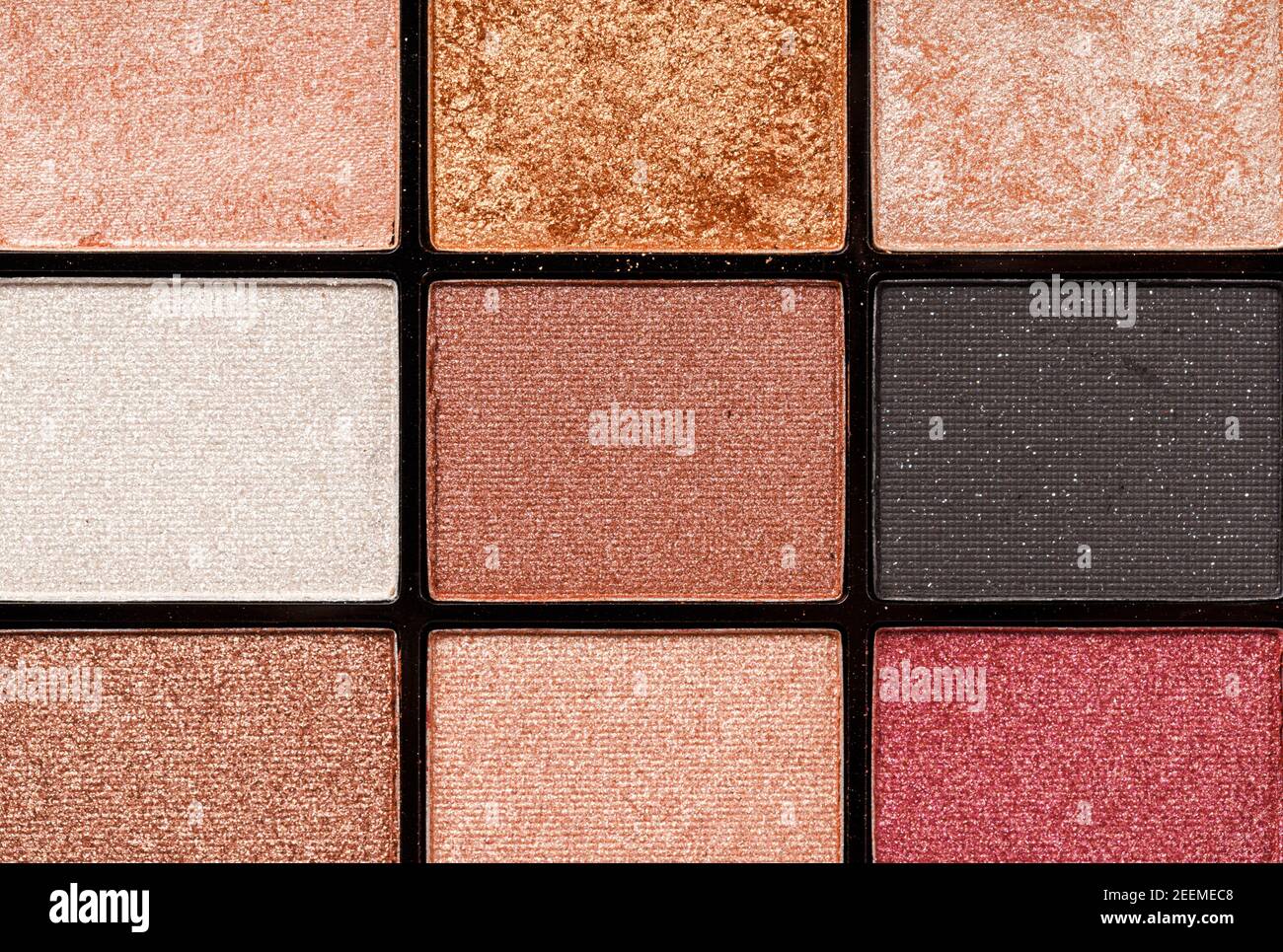 Palette of colorful eye shadows close up Stock Photo - Alamy