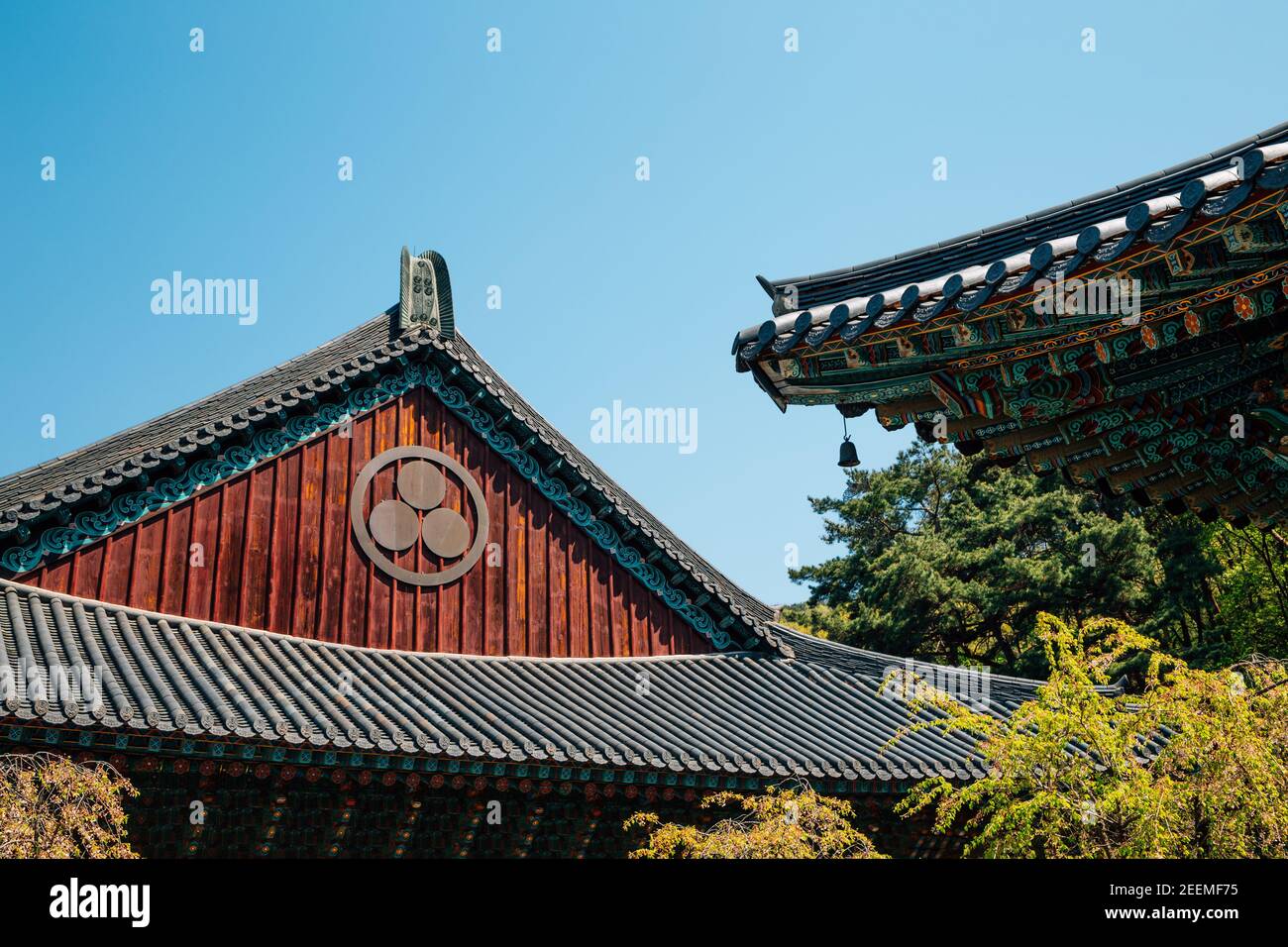 Gakwonsa Temple Korean traditional architecture in Cheonan, Korea Stock ...