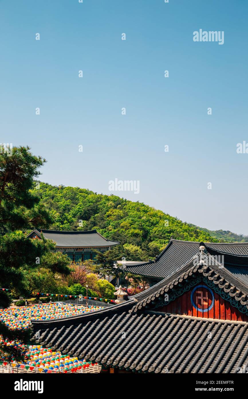 Gakwonsa Temple Korean traditional architecture in Cheonan, Korea Stock ...