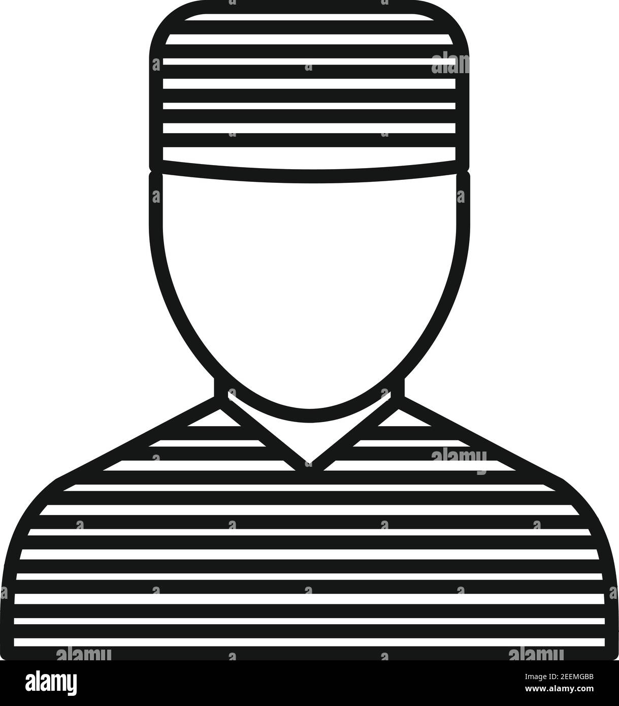 Prison man icon, outline style Stock Vector Image & Art - Alamy
