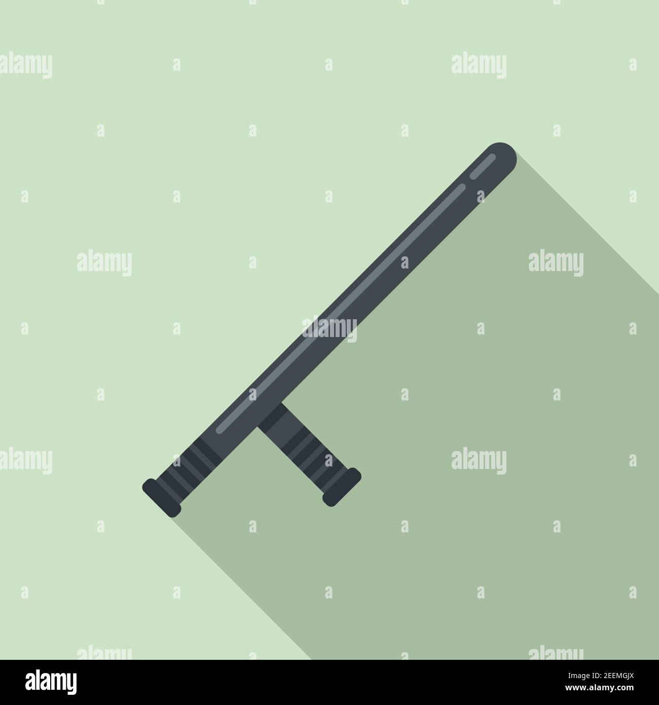 Prison guard bat icon, flat style Stock Vector Image & Art - Alamy