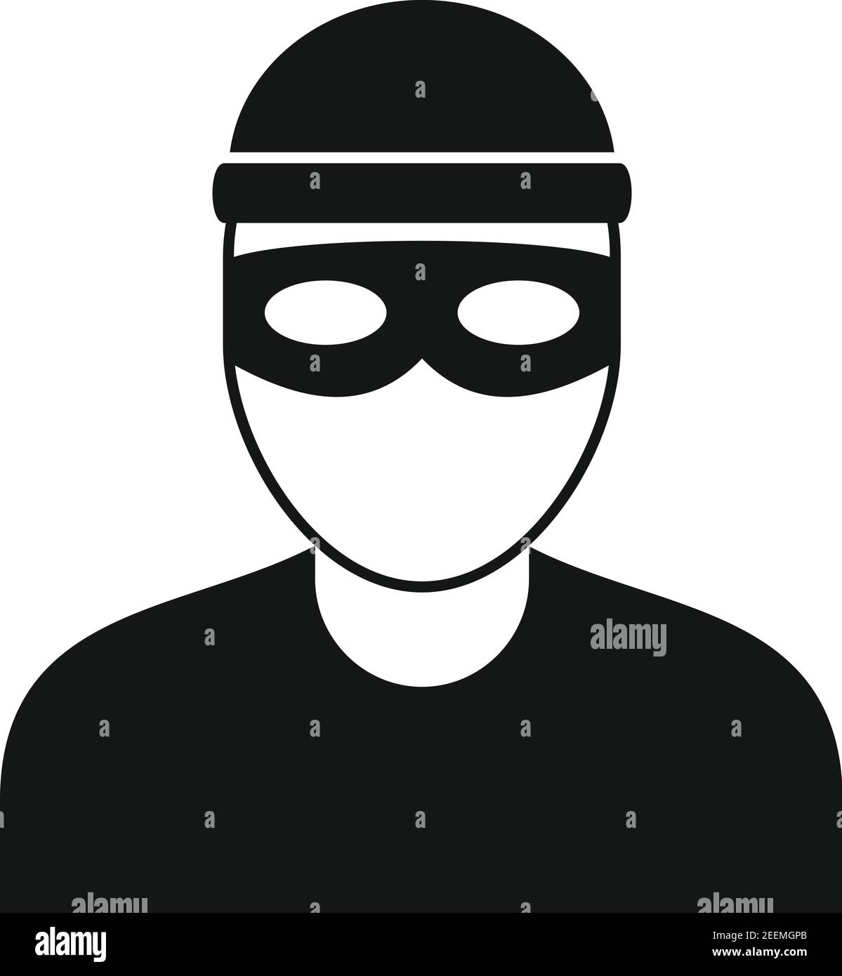 Bandit icon, simple style Stock Vector Image & Art - Alamy