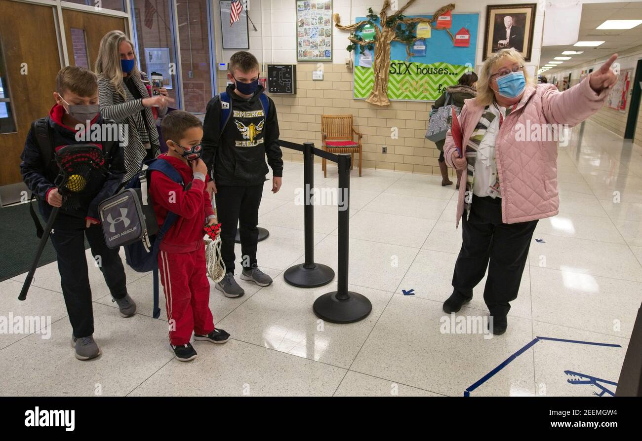UNITED STATES - 02-16-2021: Principle Dawn Haddak of Emerick Elementary ...