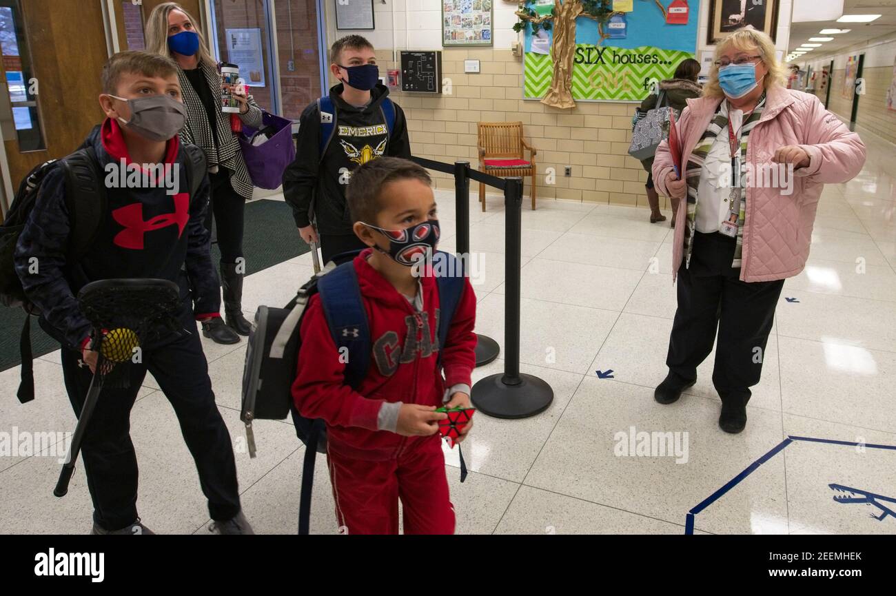 UNITED STATES - 02-16-2021: Principle Dawn Haddak of Emerick Elementary ...