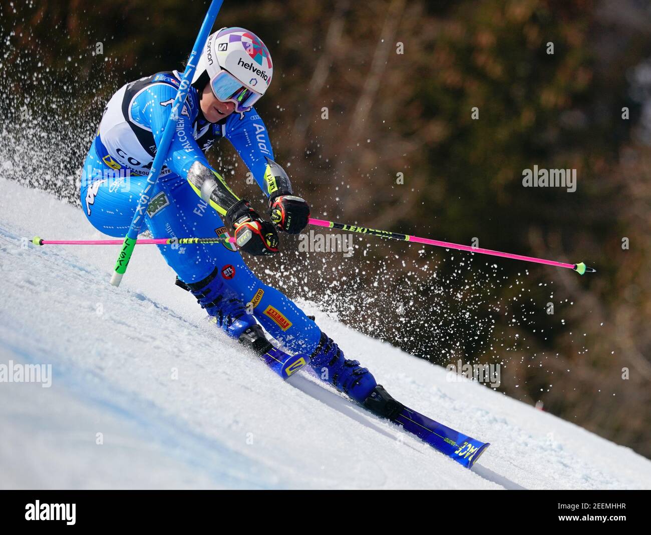 16 February 2021, Italy, Cortina D´ampezzo: Alpine Skiing: World Cup ...