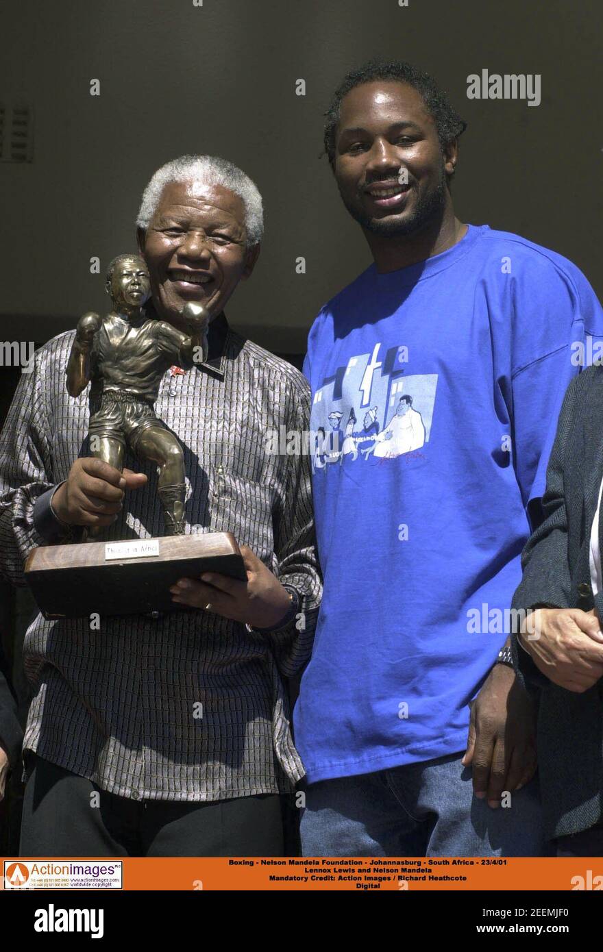 Lennox lewis and nelson mandela hi-res stock photography and images - Alamy