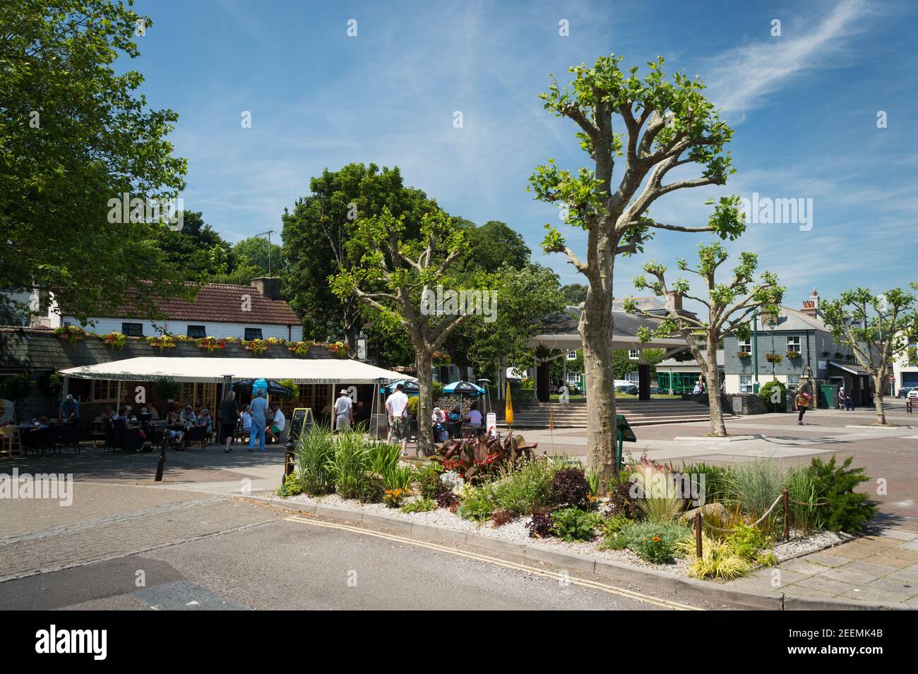 The town square, Kingsbridge, Devon, UK Stock Photo - Alamy