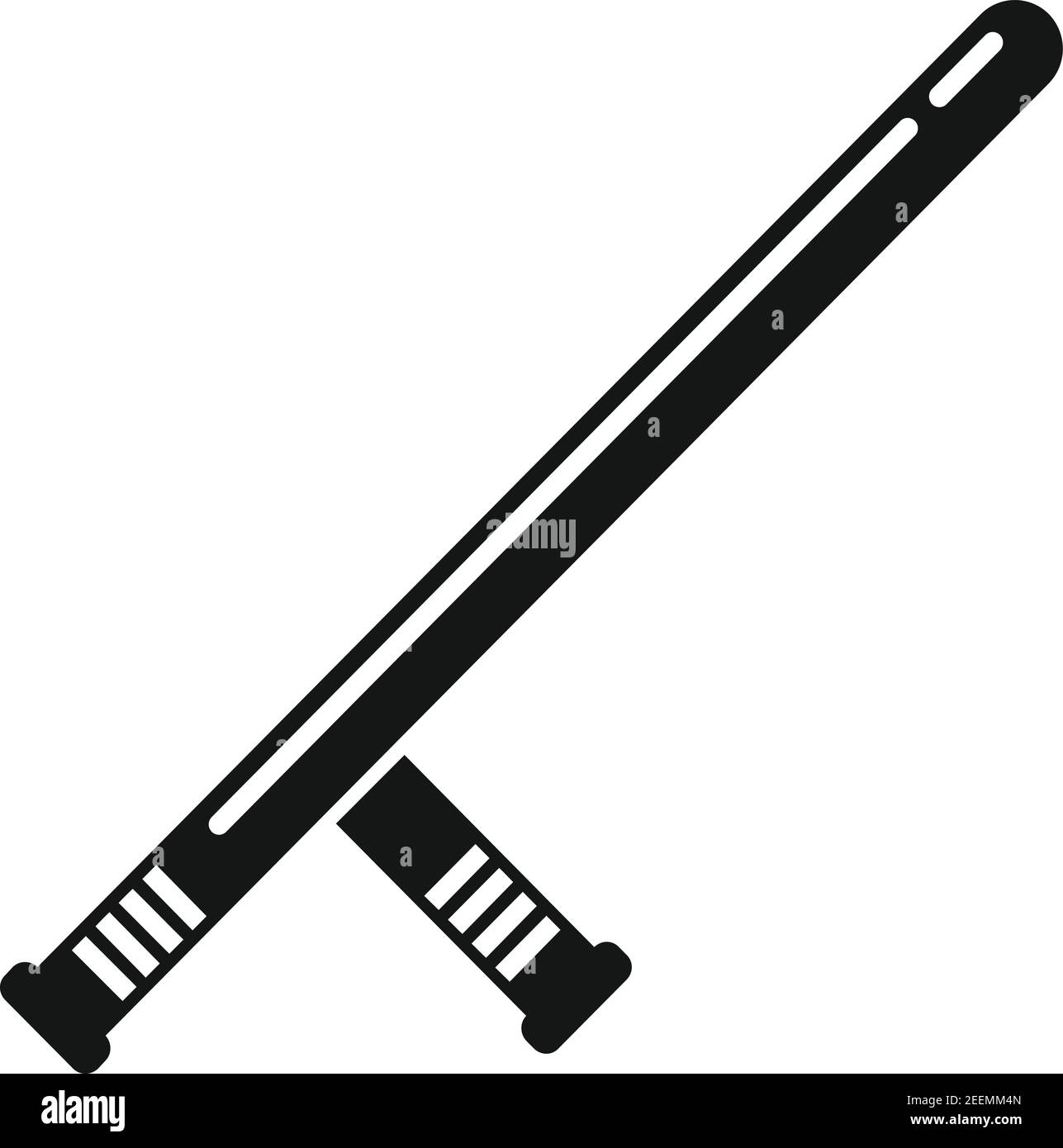 Prison guard bat icon, simple style Stock Vector Image & Art - Alamy