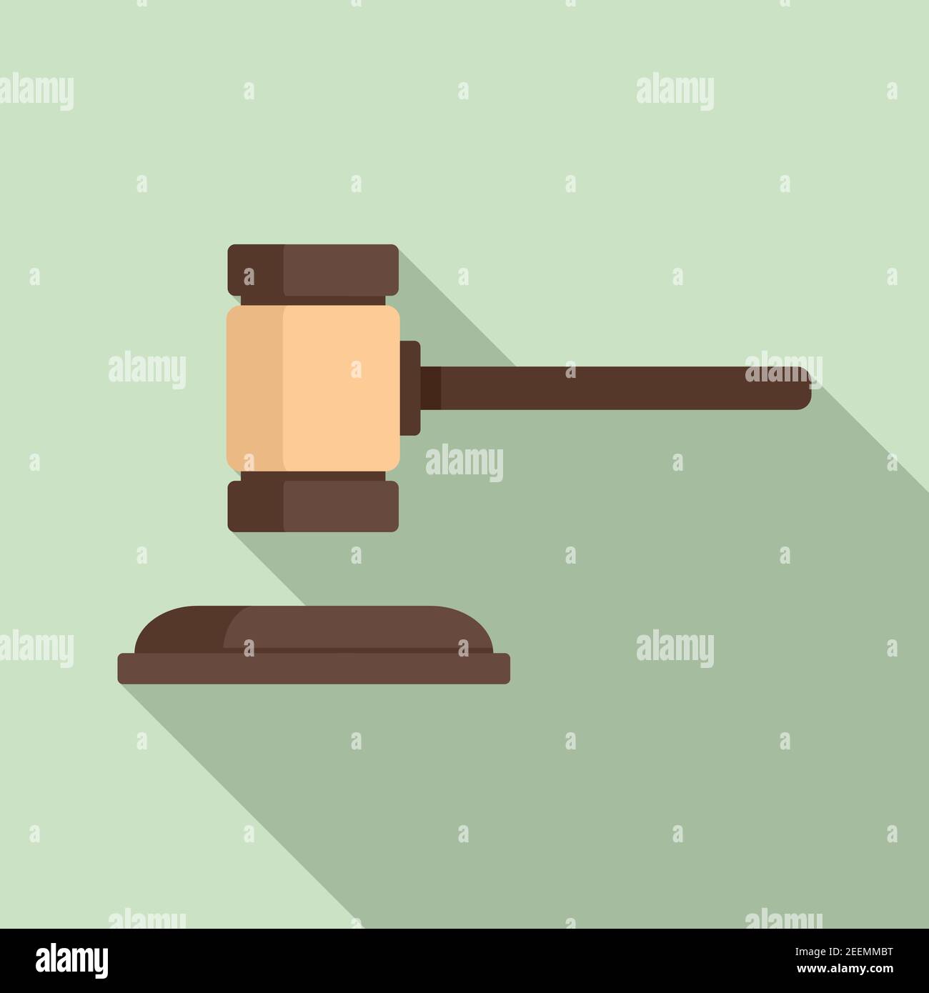 Notary wood gavel icon, flat style Stock Vector Image & Art - Alamy