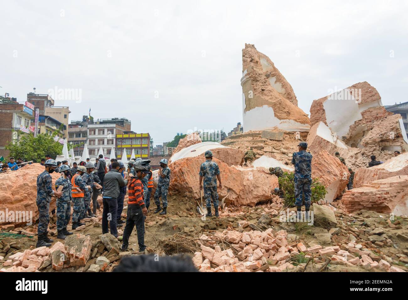 KATHMANDU, NEPAL - APRIL 26, 2015: Nepal Armed Police Force, army ...