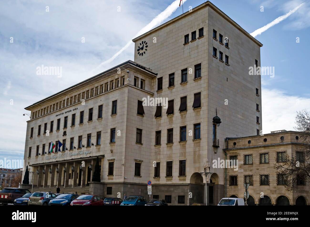 Exterior of Bulgarian National Bank building on Prince Alexander of ...