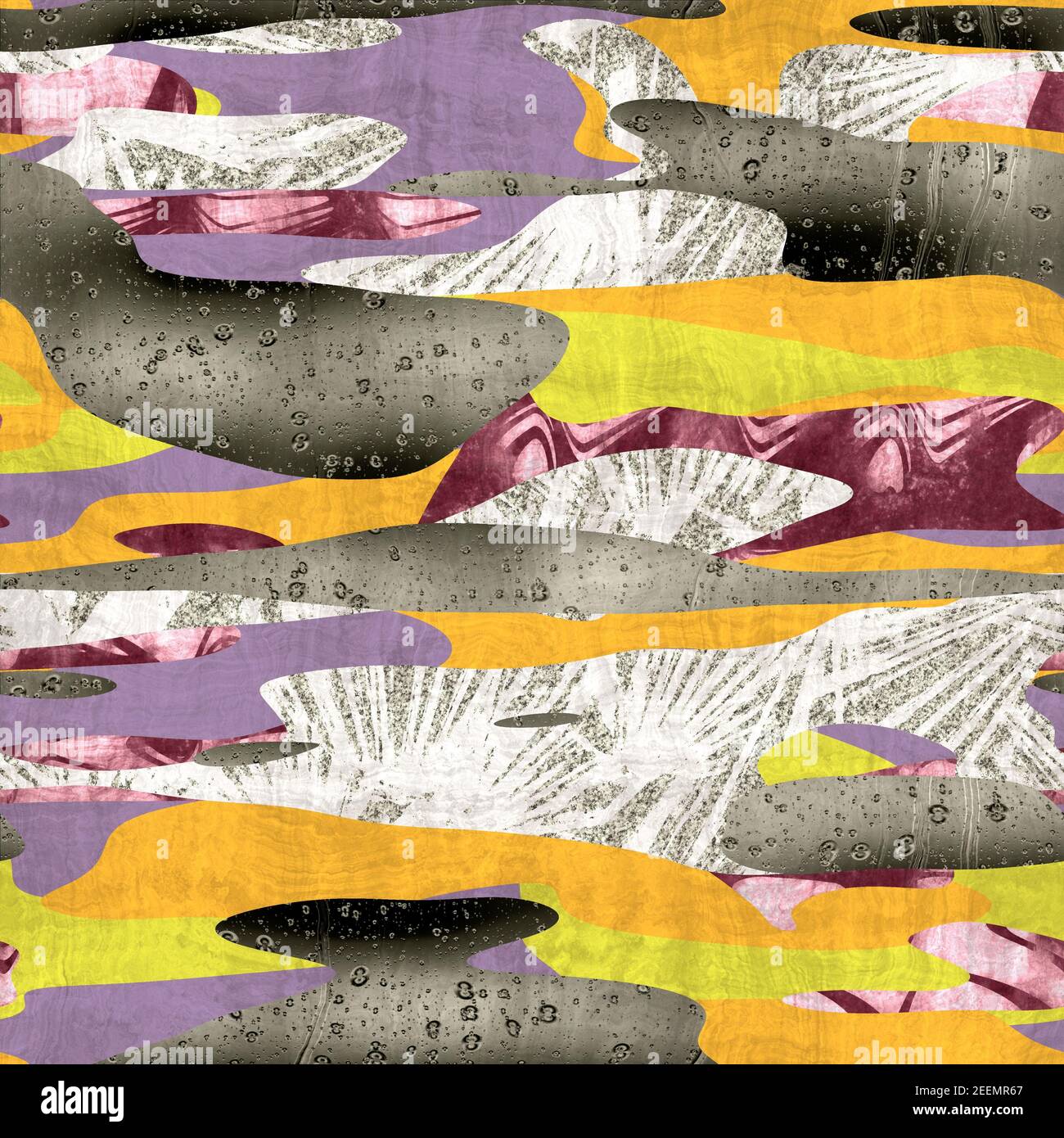 Seamless collage in camo shapes vivid montage Stock Photo - Alamy