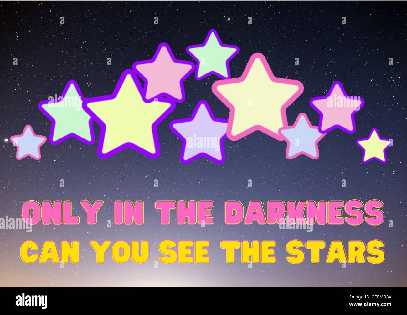 Inspirational Quotes Wallpaper or Poster Stock Photo - Alamy