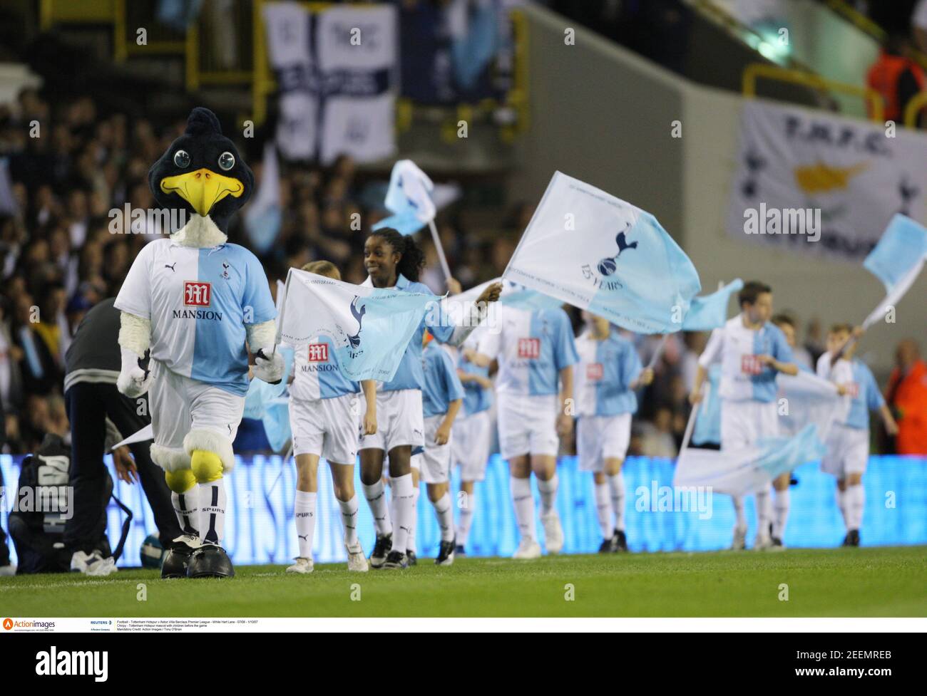 Football mascot with children hi-res stock photography and images - Alamy