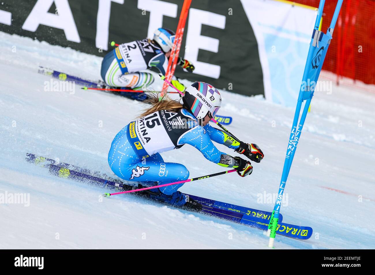 Cortina Italy, February 16, 2021, Marta BASSINO (ITA) winner during ...