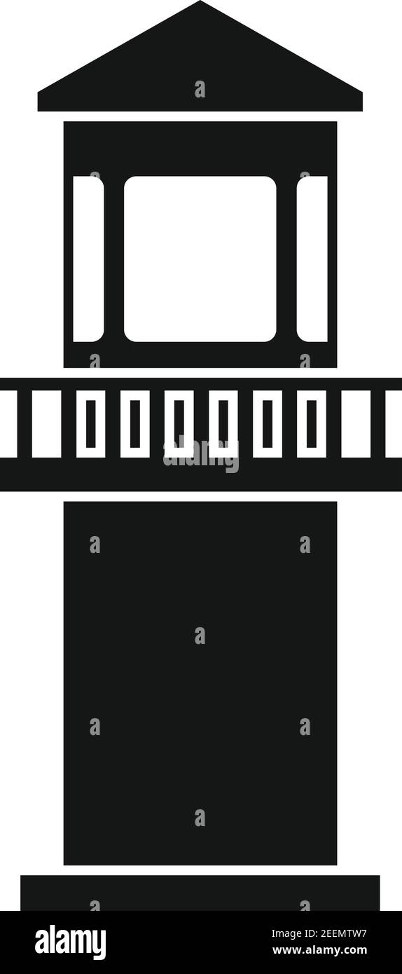 Prison guard tower icon, simple style Stock Vector Image & Art - Alamy