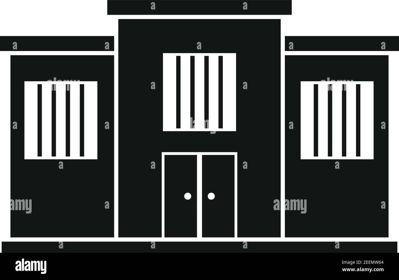 Prison City Building Icon Simple Style Stock Vector Image And Art Alamy
