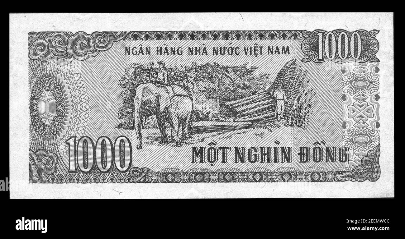 Vietnam banknote Black and White Stock Photos & Images - Alamy