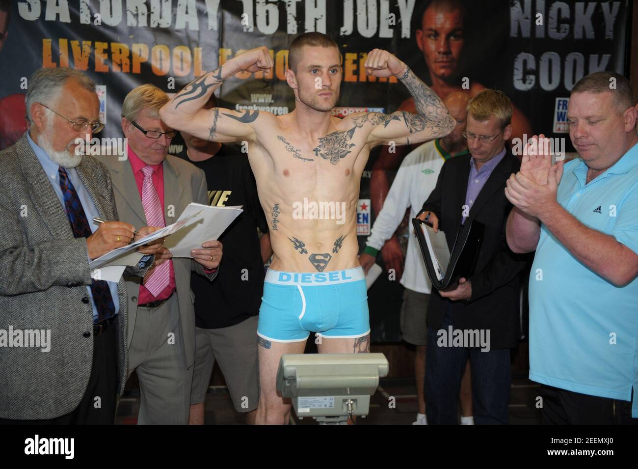 Nicky cook weigh in hilton liverpool hi-res stock photography and ...