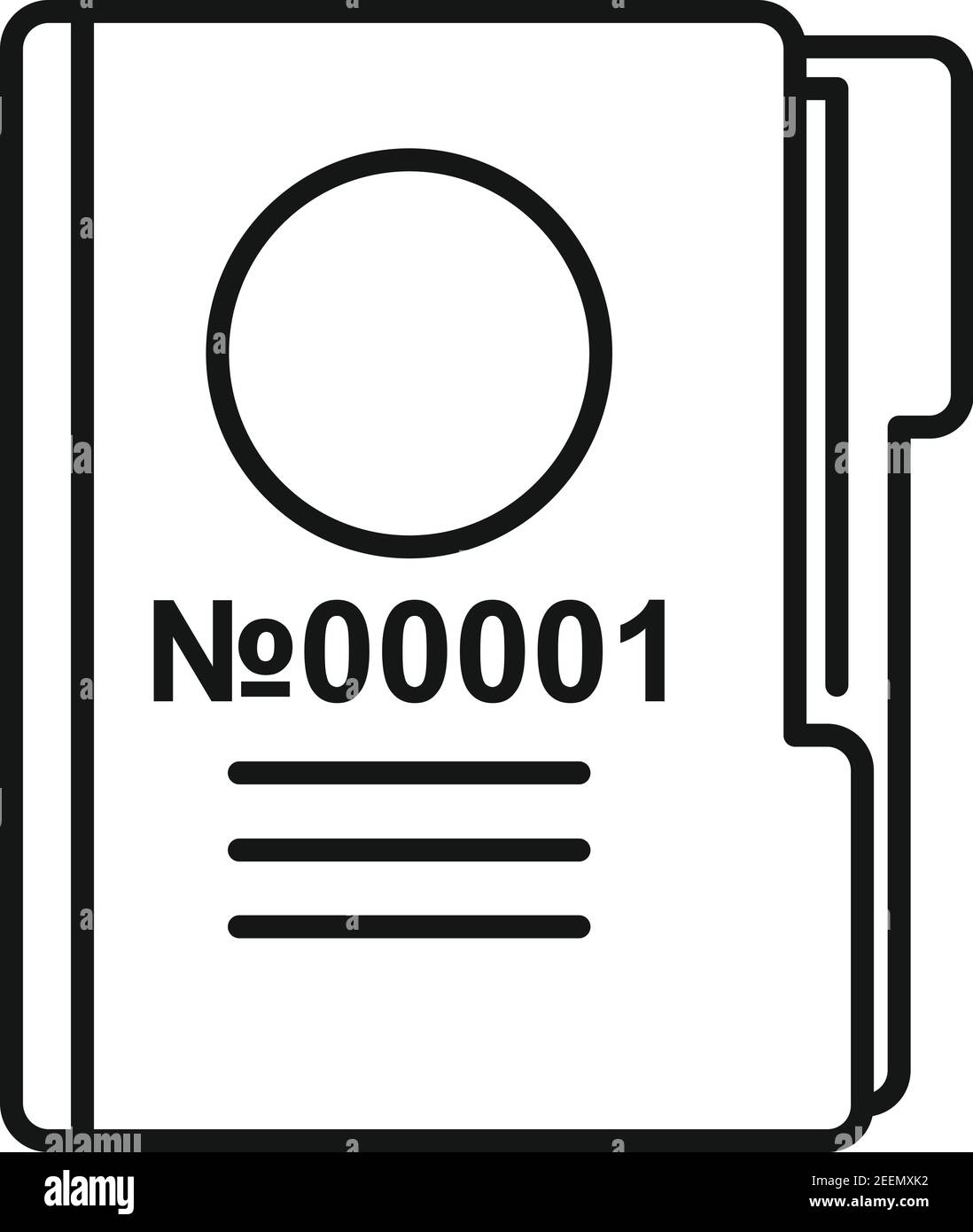 Prison folder icon, outline style Stock Vector Image & Art - Alamy