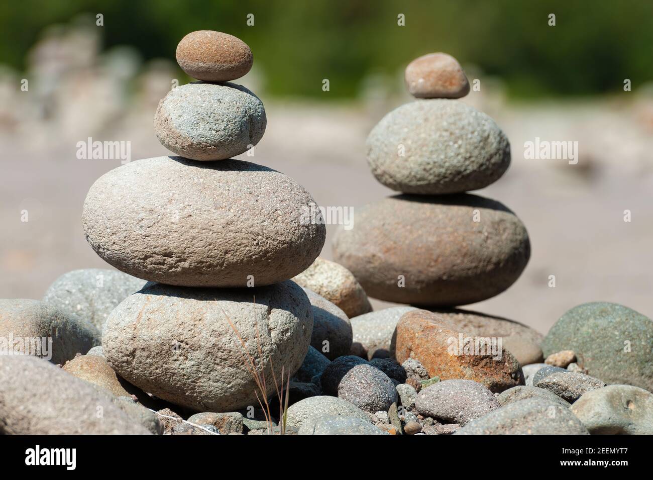 At Oxbow Park, alongd the Sandy River, has a beach where rocks are ...