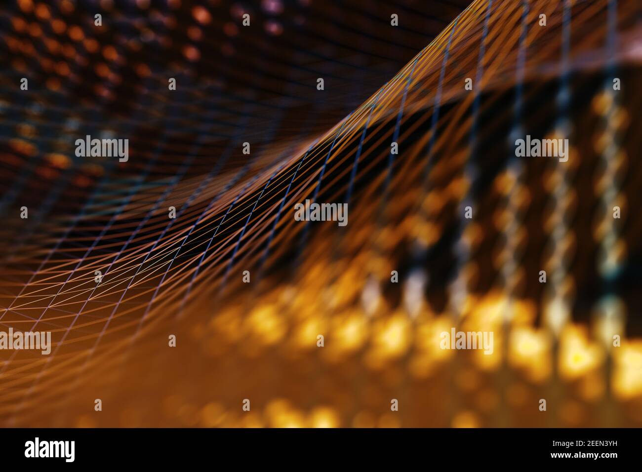 Abstract background of technology and science. Mesh or net with lines ...