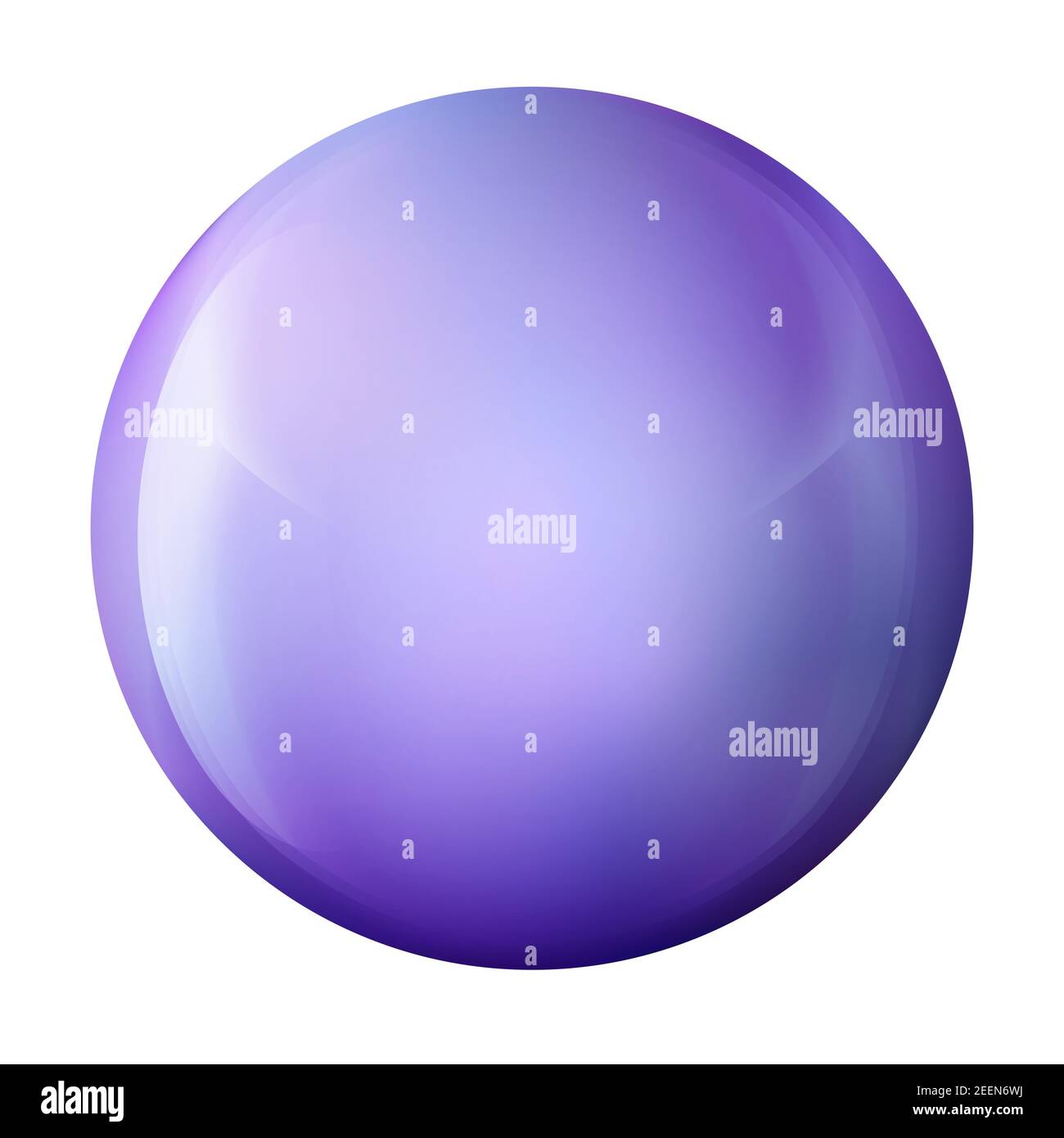 Glass colorful ball or precious pearl. Glossy realistic ball, 3D ...