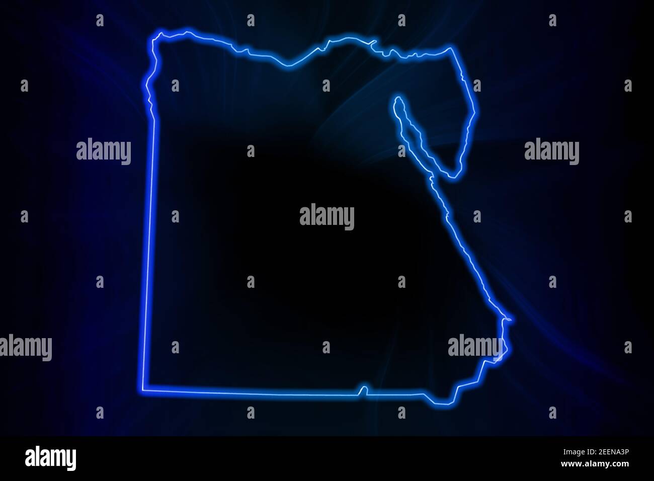 Egypt outline map hi-res stock photography and images - Alamy